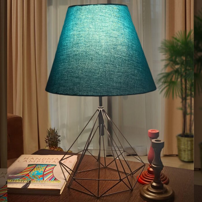 Dual Layer hanging lamp shade with beige textured fabric | Woodooz Home ...