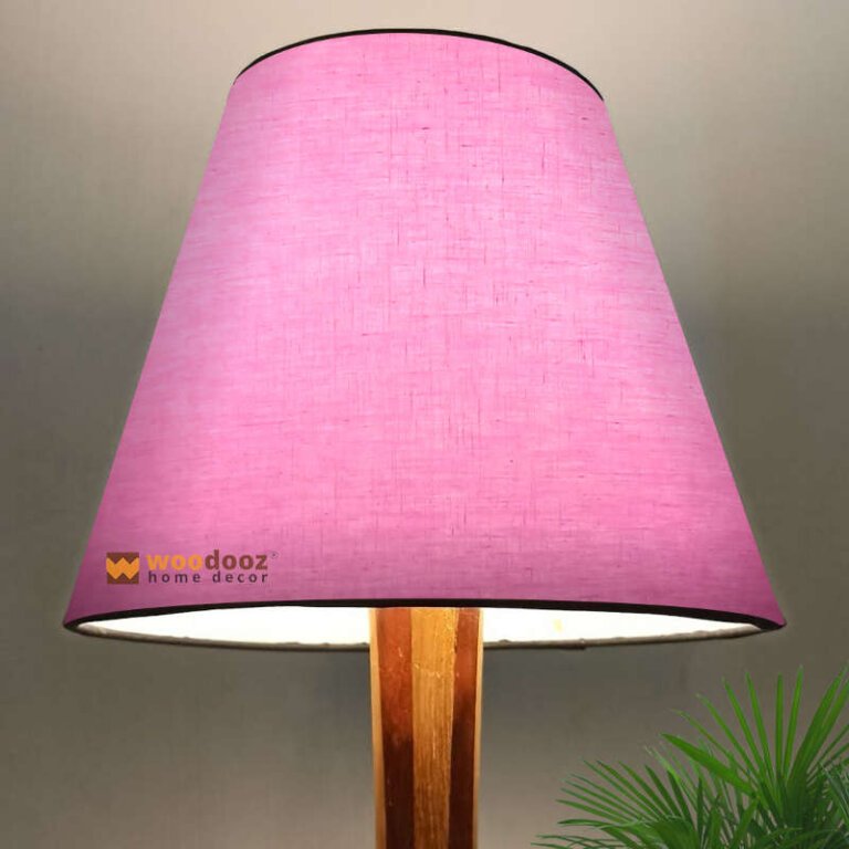 Pretty pink conical lamp shade | For your table and floor lamps