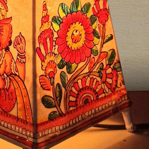 Ganesha leather lamp | Buy tholu bommalata lamps online
